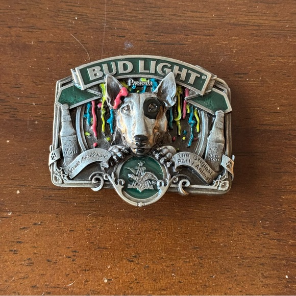 Vintage | Accessories | Vintage Bud Light Spuds Mackenzie Belt Buckle ...